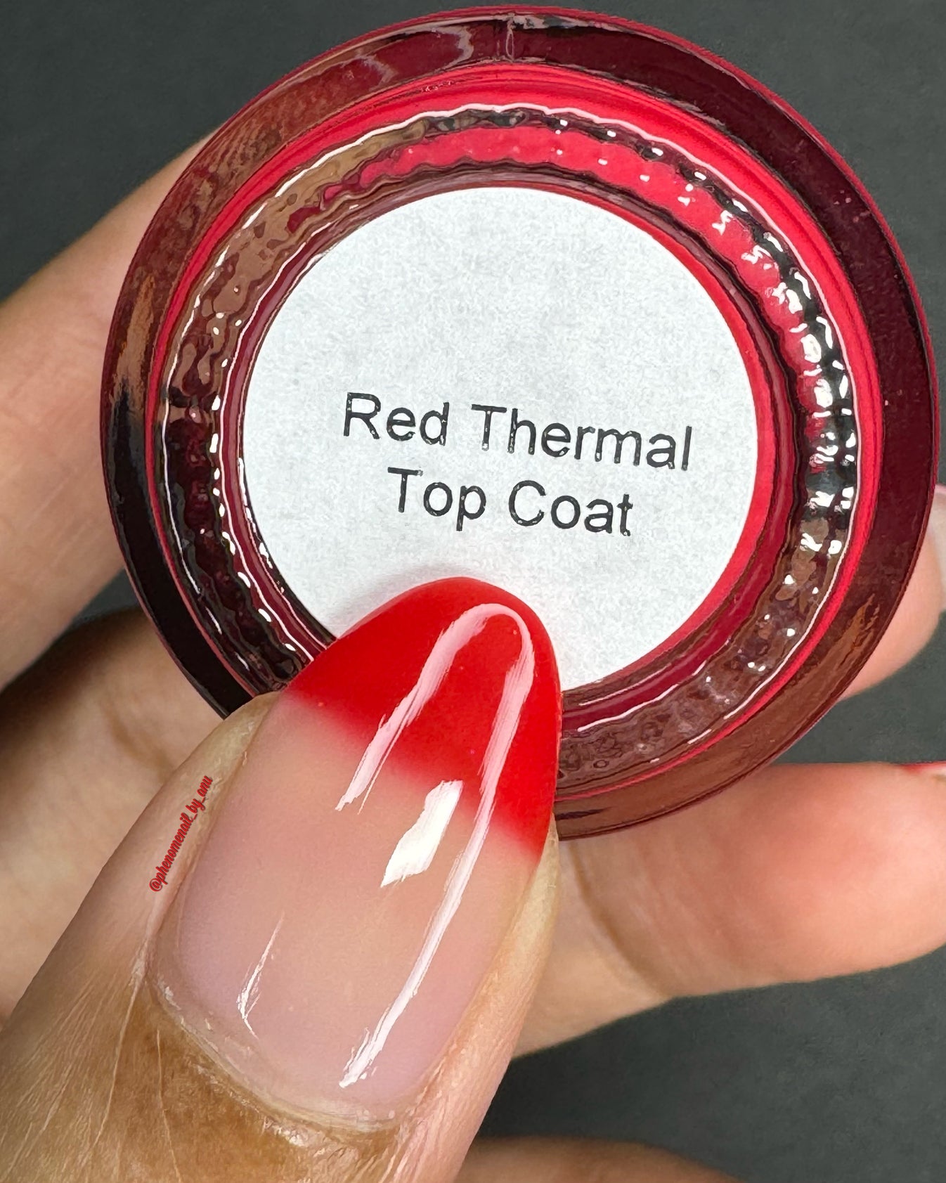 Red Thermal Top Coat – Fancy Gloss